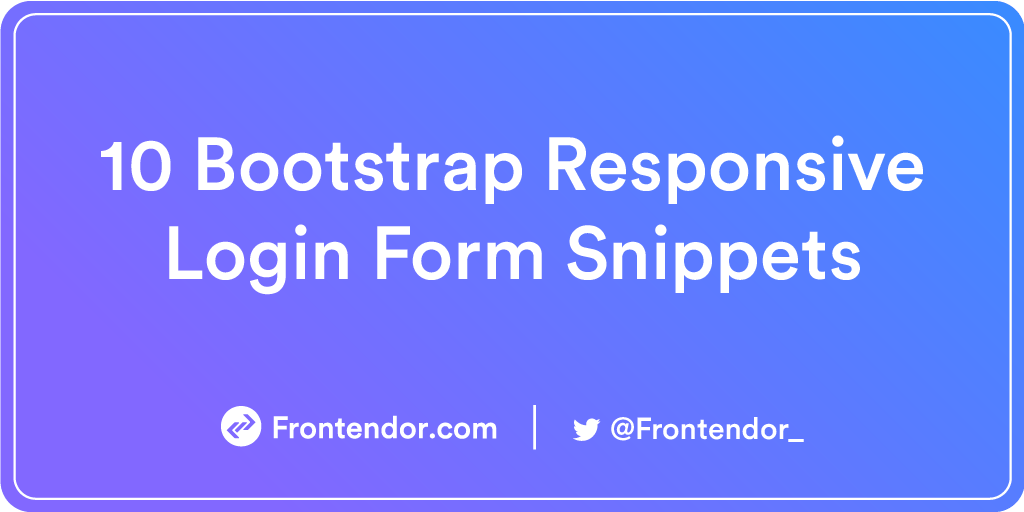 Responsive Login Form Bootstrap 4 Codepen Best Design Idea