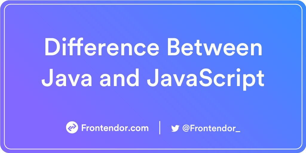 Java Vs Javascript Babylinda